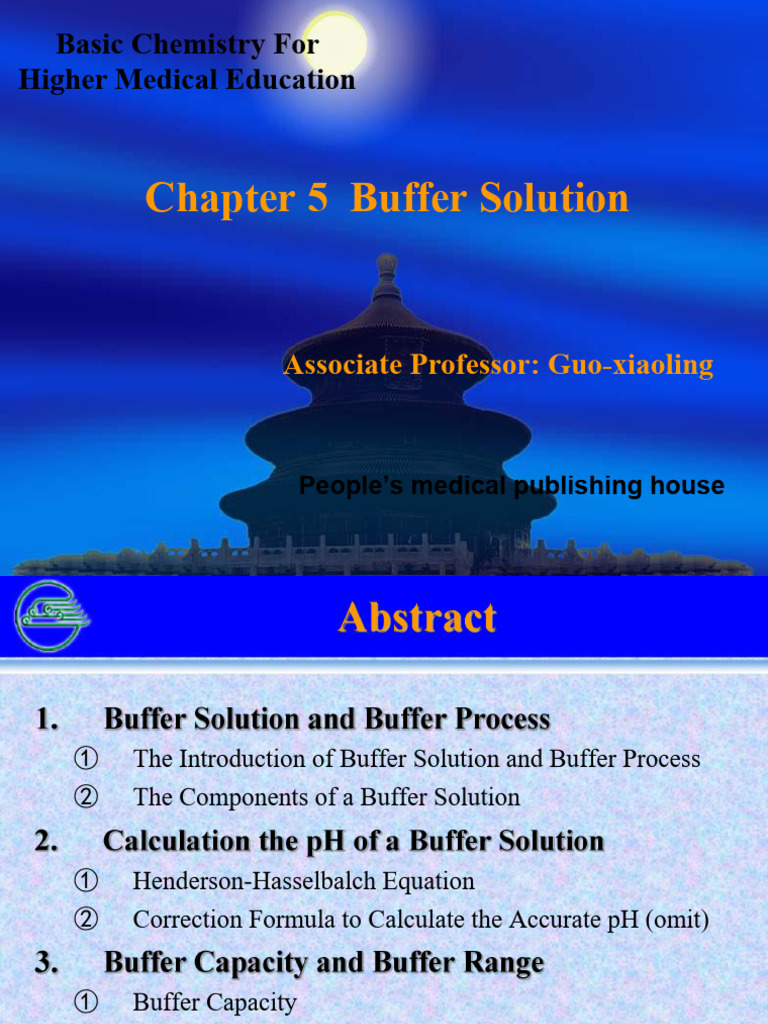 Understanding Buffer Solutions in Chemistry | PDF | Buffer Solution | Acid