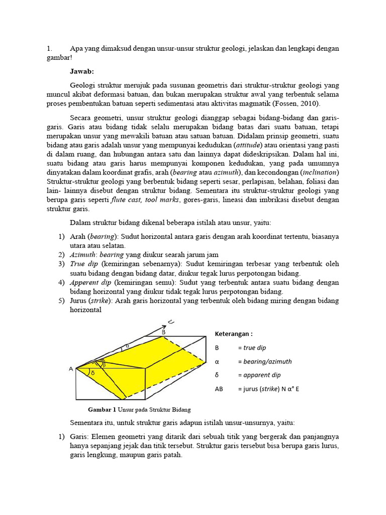 Tugas Ke-2 MK Geologi Struktur Kelas B | PDF