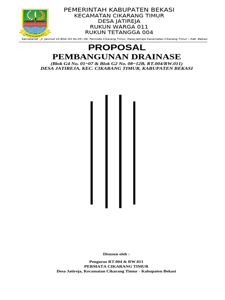PROPOSAL PERMOHONAN DRAINASE RT.04 (WAGIRIN 1) - Rev.01 | PDF