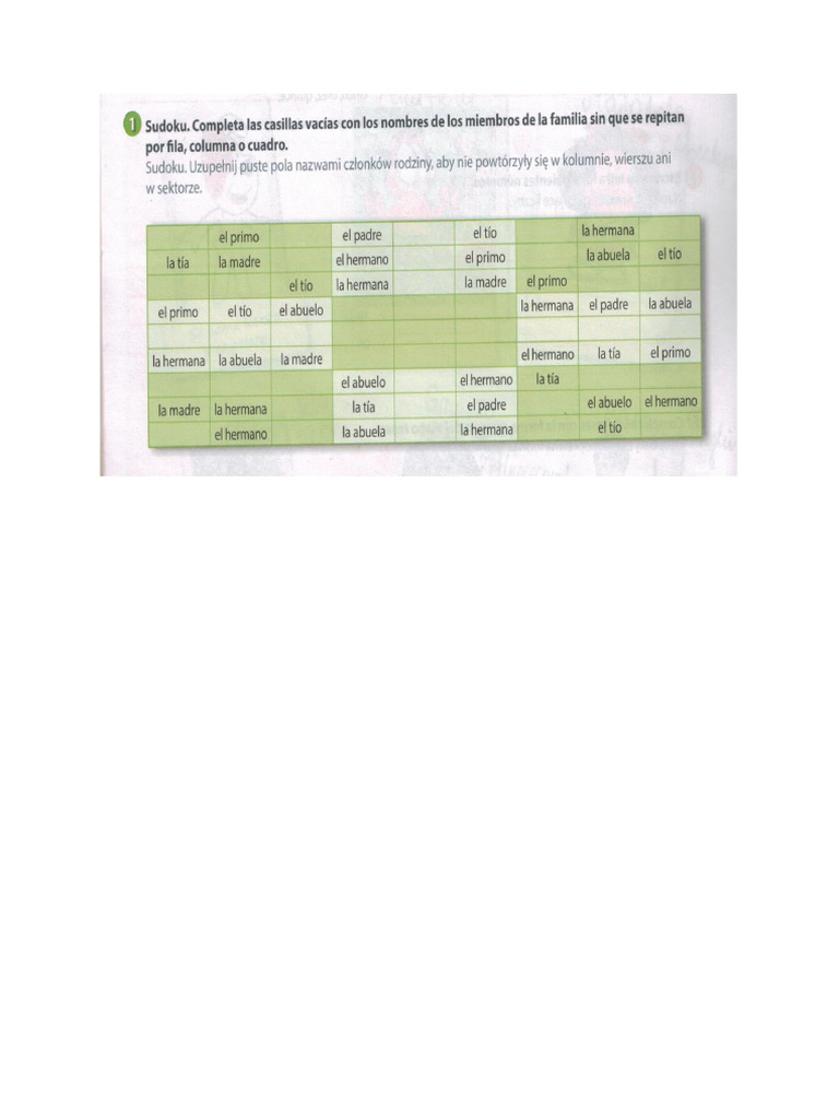 Sudoku Familia | PDF