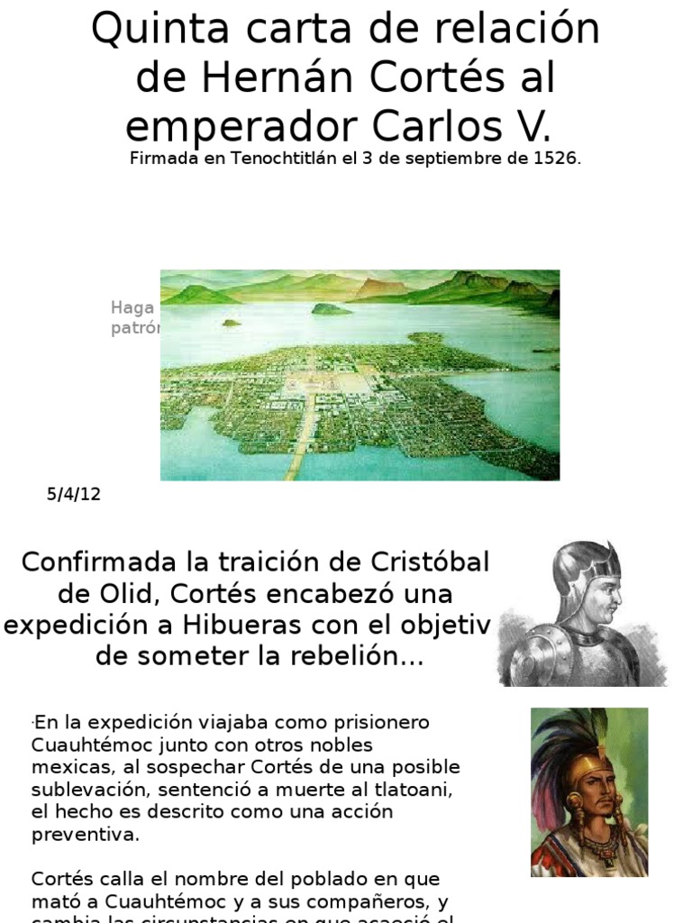 5ta carta Hernán Cortés 1526 | PDF