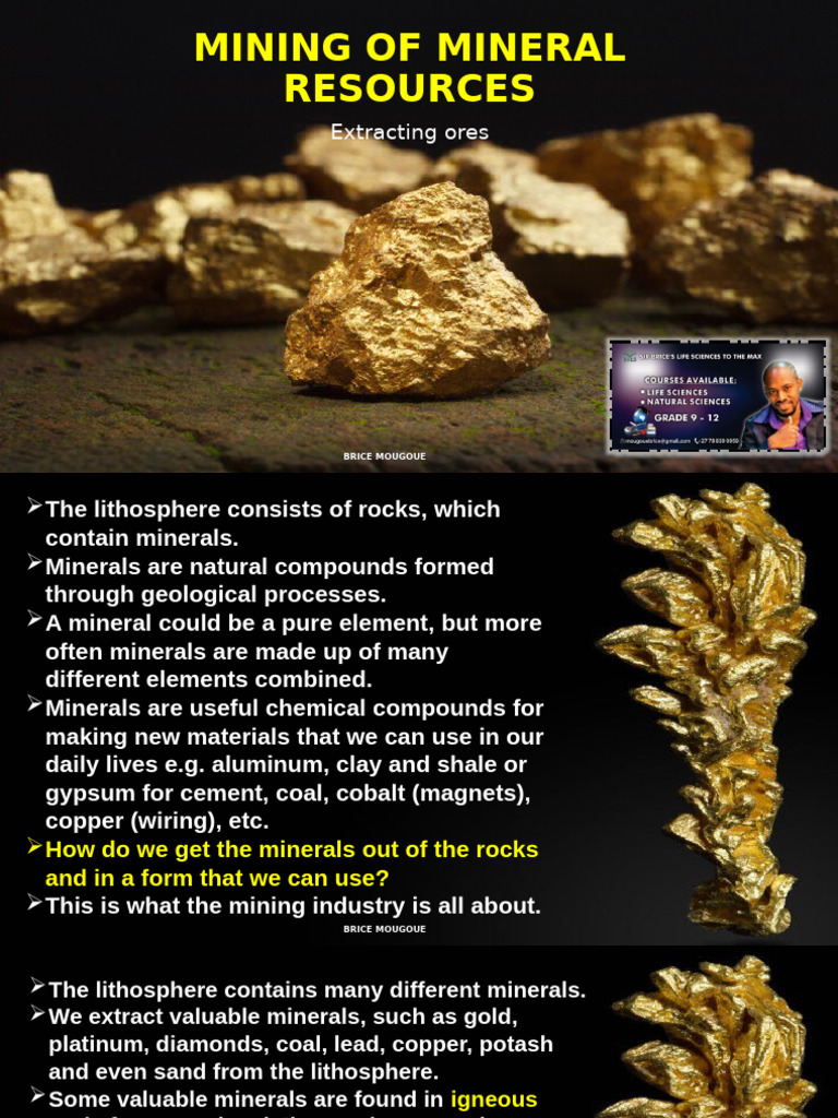 03 Mining of Mineral Resources | PDF | Mining | Rock (Geology)
