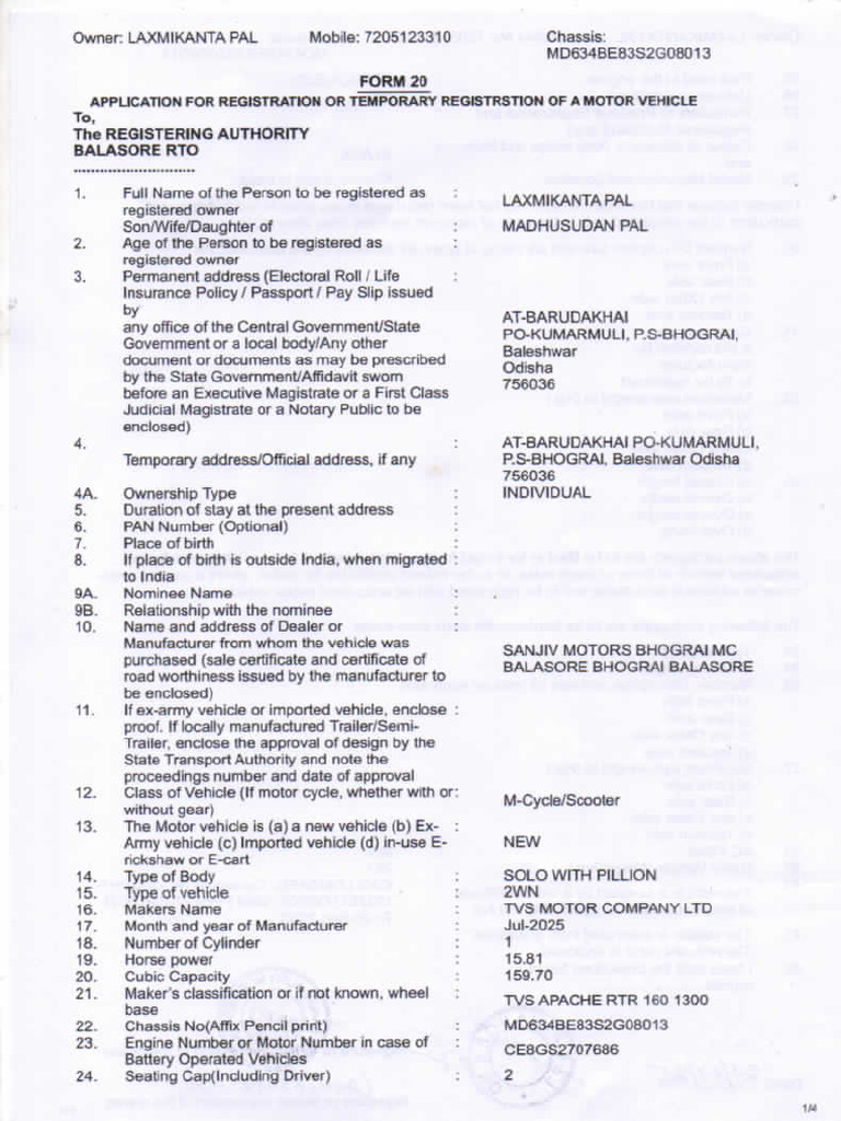 FORM20 | PDF