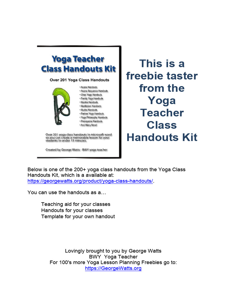 Camel Pose Yoga Class Handout | PDF | Pelvis | Hip