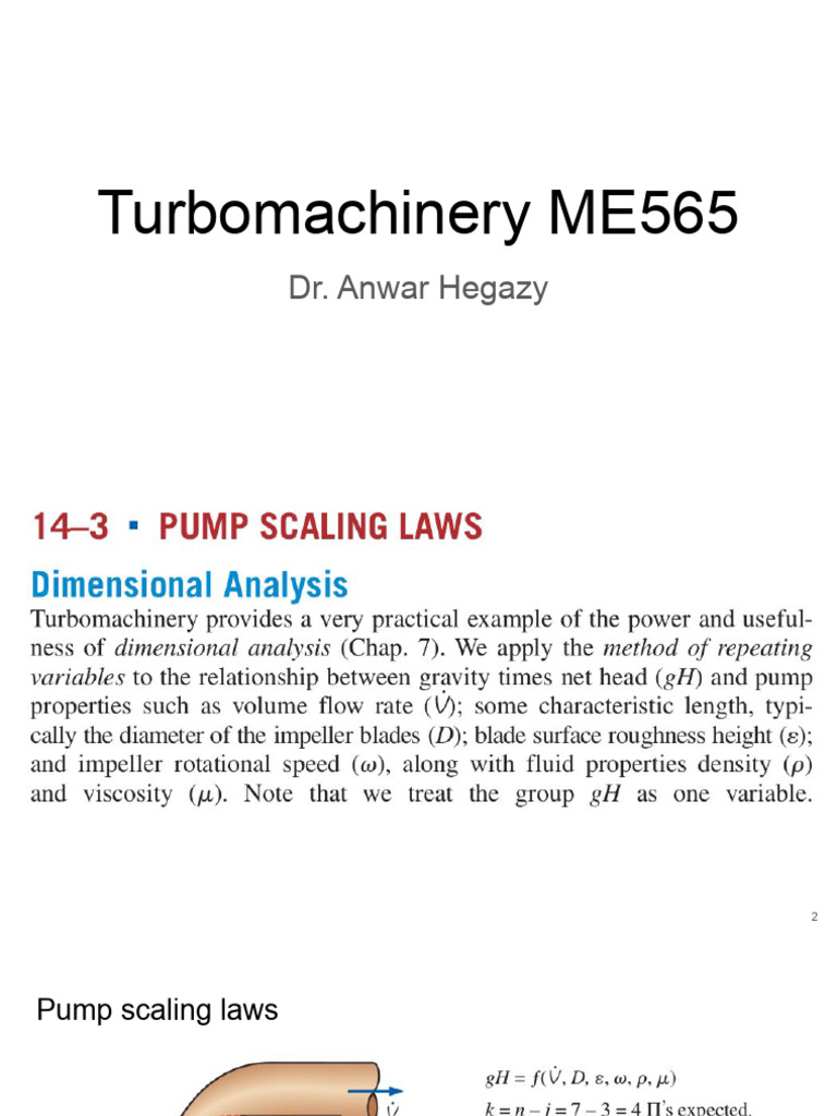Lec2 Turbomachinery | PDF | Pump | Turbine