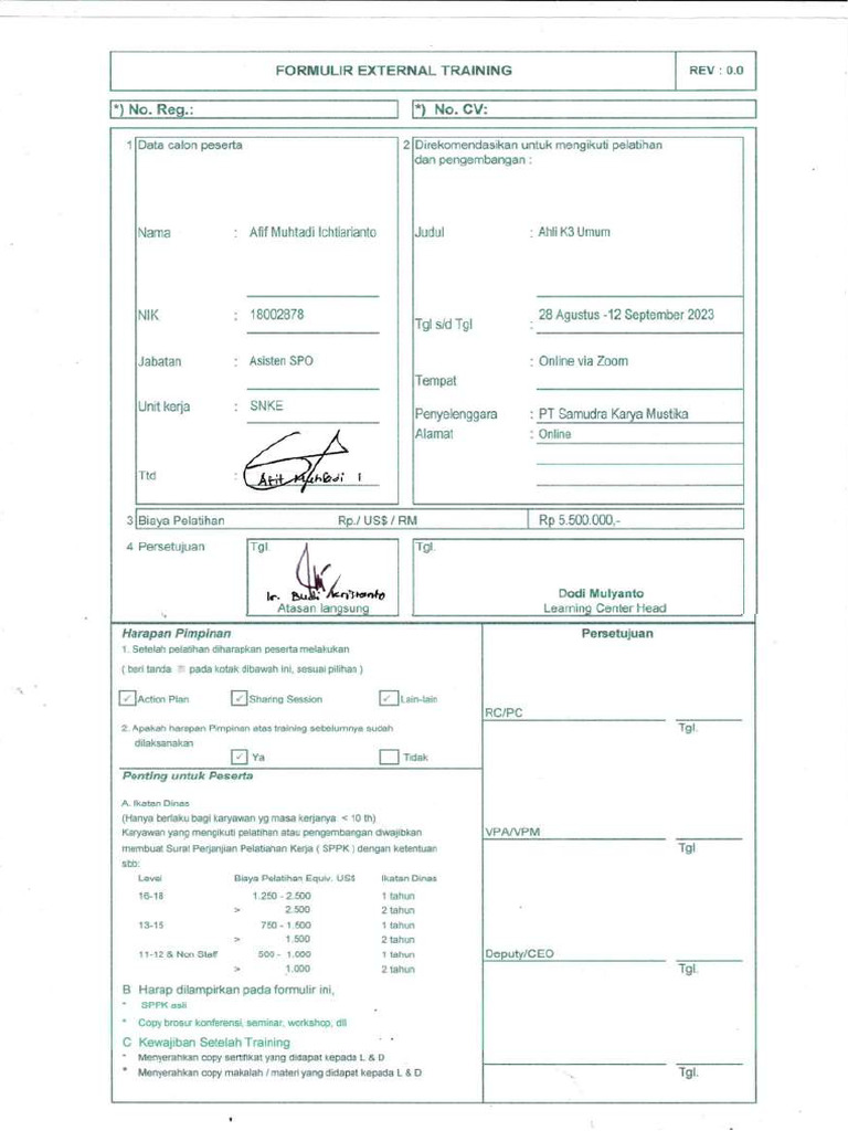 Afif Muhtadi - Snke - PT Skip | PDF