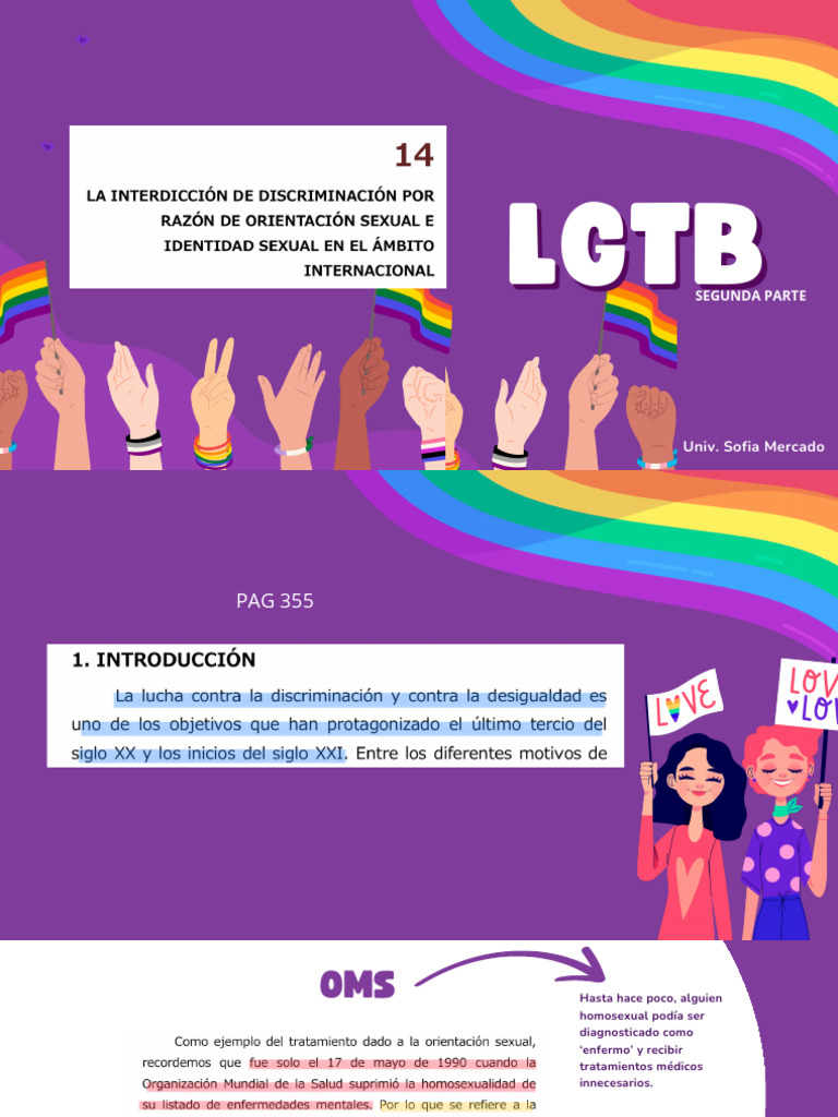 Derechos LGTB y Discriminación Legal | PDF