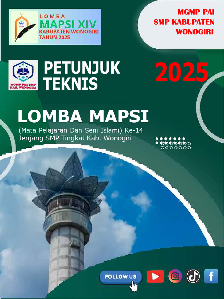 Petunjuk Teknis Lomba MAPSI 2025 | PDF