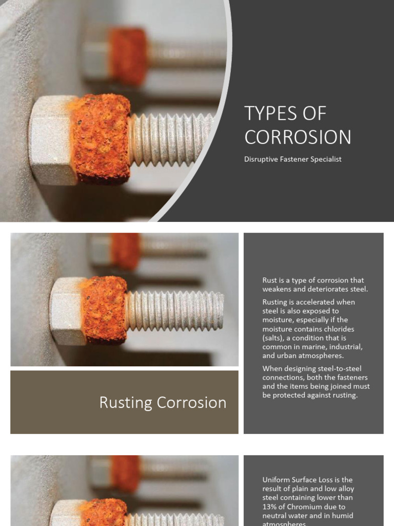 Types of Corrosion Explained | PDF | Corrosion | Rust