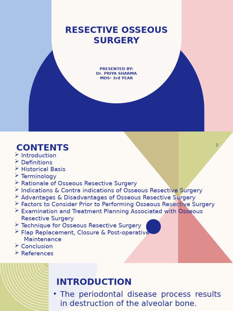 Resective Osseous Surgery | PDF | Periodontology | Dentistry Branches