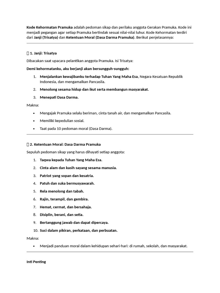 Materi Pramuka | PDF