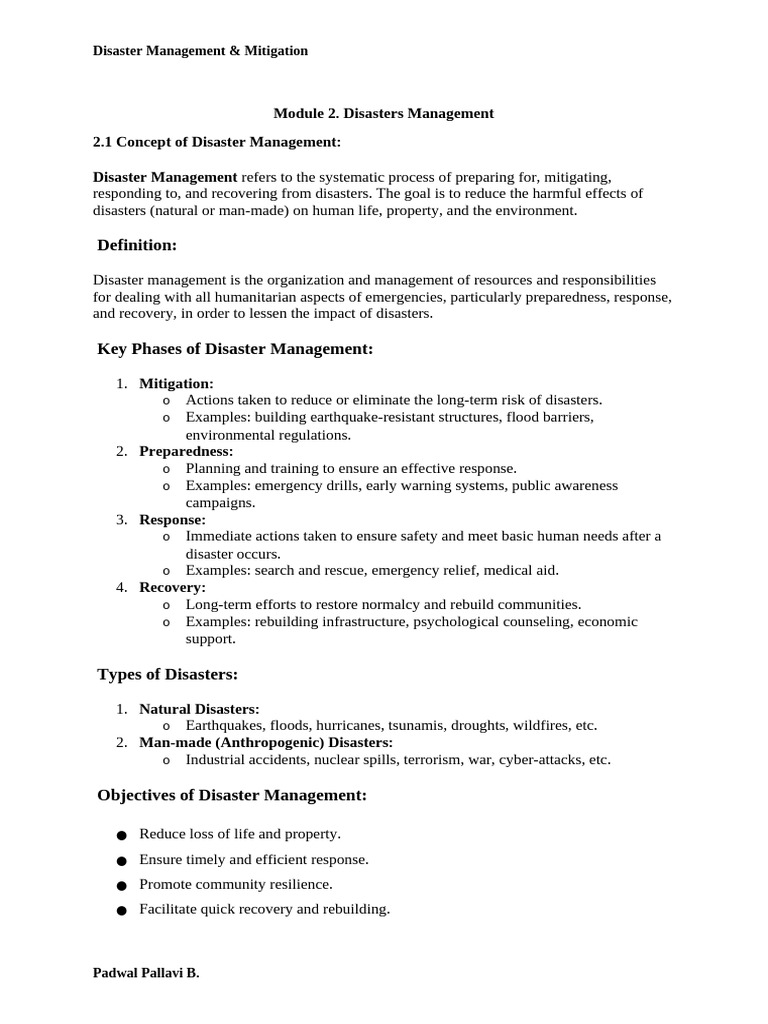 Disaster Management Concepts and Strategies | PDF | Emergency ...