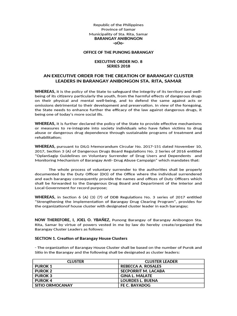 Eo Creation House Cluster Leaders | PDF | Justice | Crime & Violence