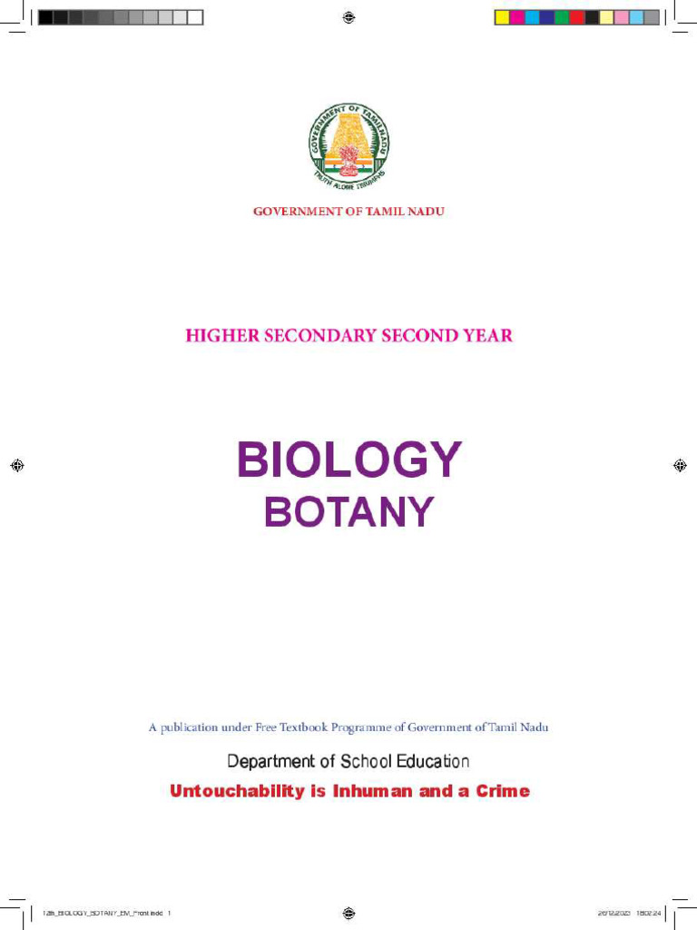 Class 12 Bio Botany English Medium-2024 Edition-Www - Tntextbooks.in | PDF