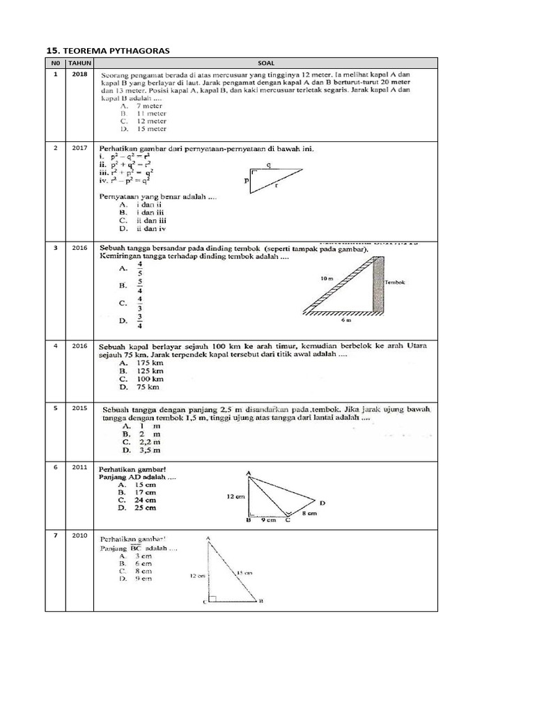 Teorema Pythagoras | PDF