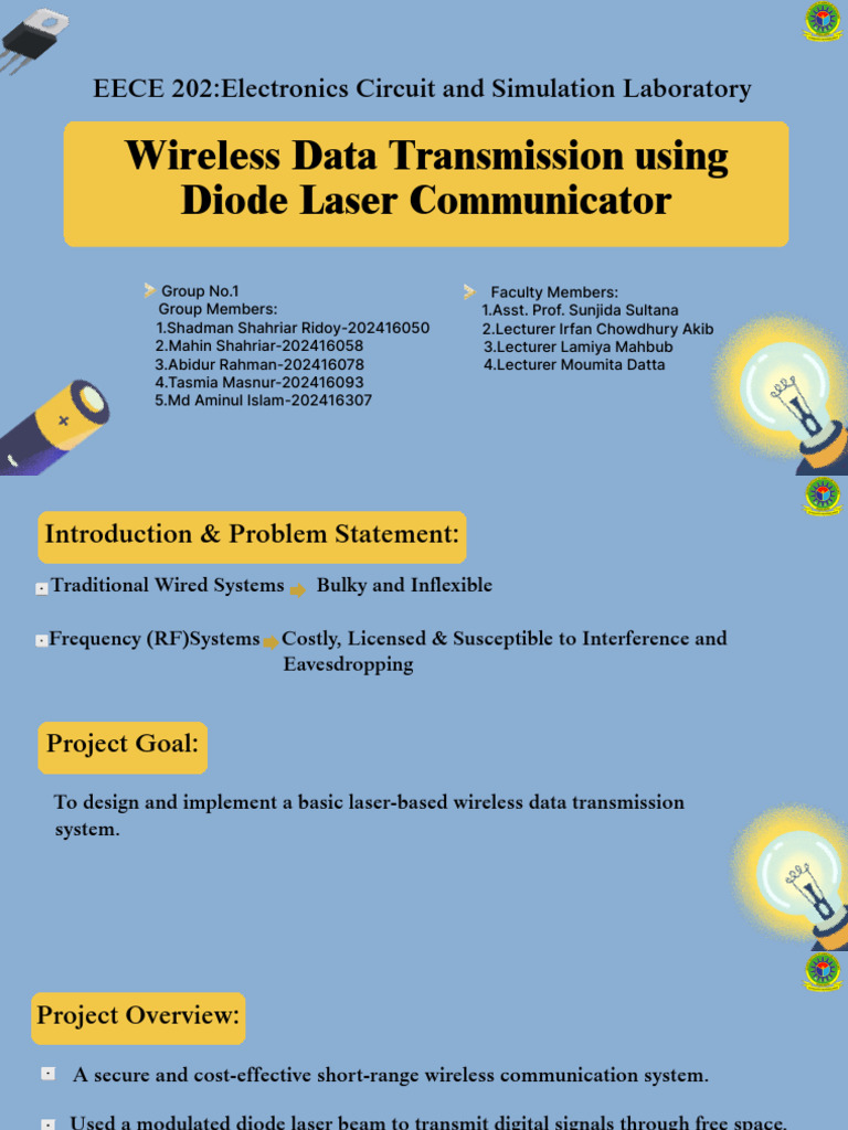 Laser-Based Wireless Data Transmission | PDF | Electronic Circuits ...
