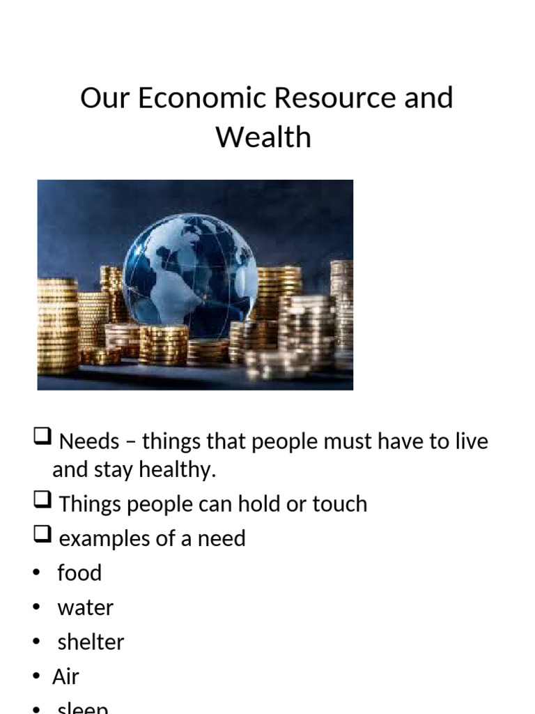 Our Economic Resource and Wealth | PDF | Prices | Goods