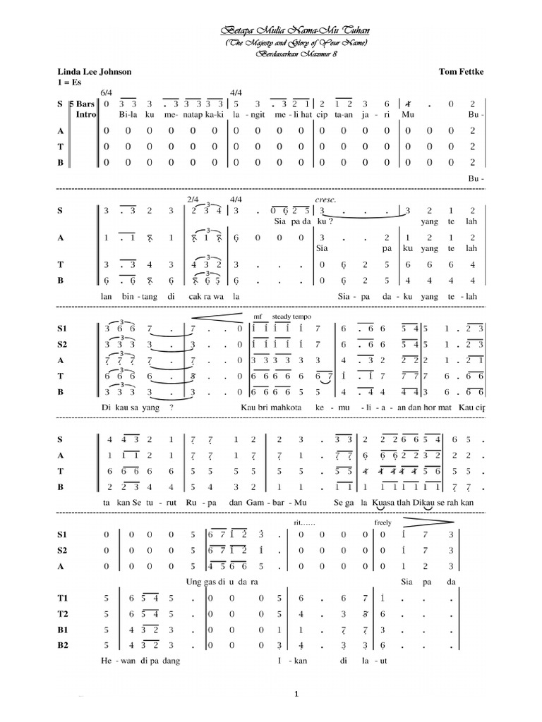 Betapa Mulia Nama Tuhan | PDF