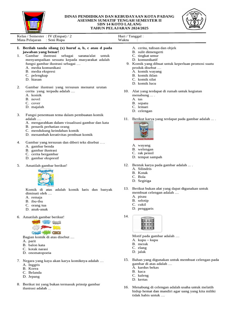 Soal Seni Rupa Burma | PDF