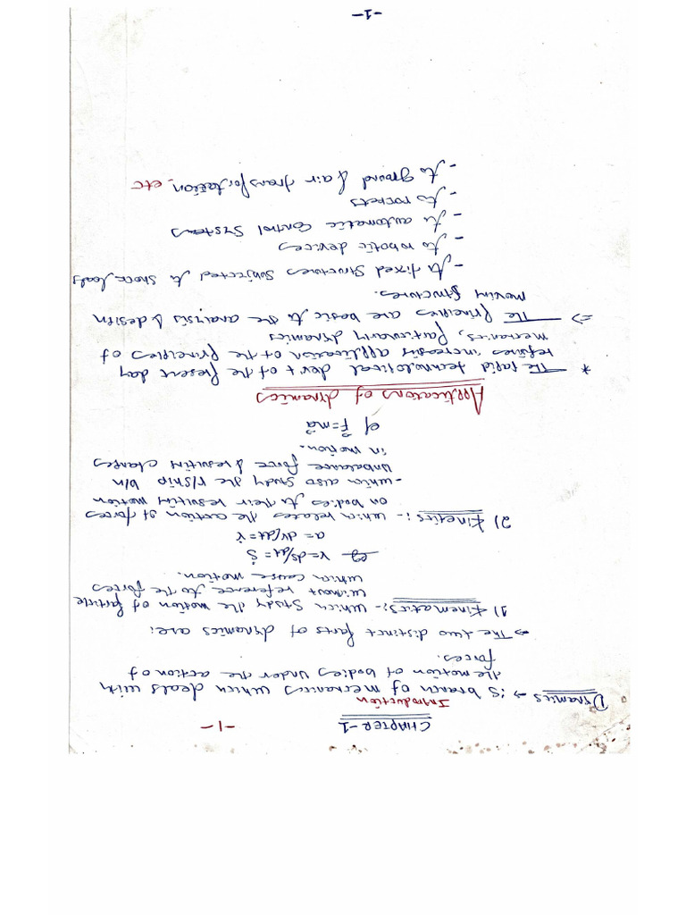 Engineering Mechanics II-Dynamics-CH 1 | PDF