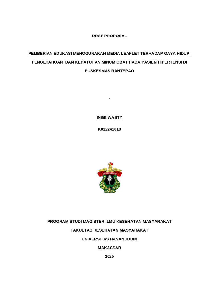 Draft Proposal Tesis | PDF