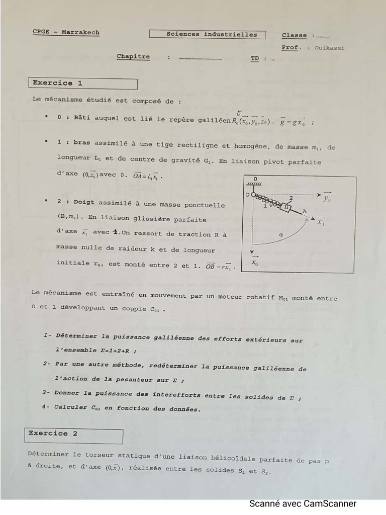 TD + Correction Dynamique | PDF