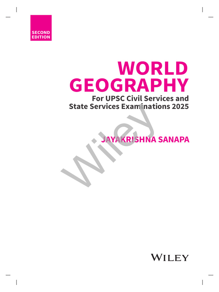 UPSC World Geography Guide 2025 | PDF | Volcano | Mountains