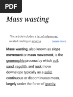 Understanding Mass Wasting Processes | PDF | Landslide | Erosion