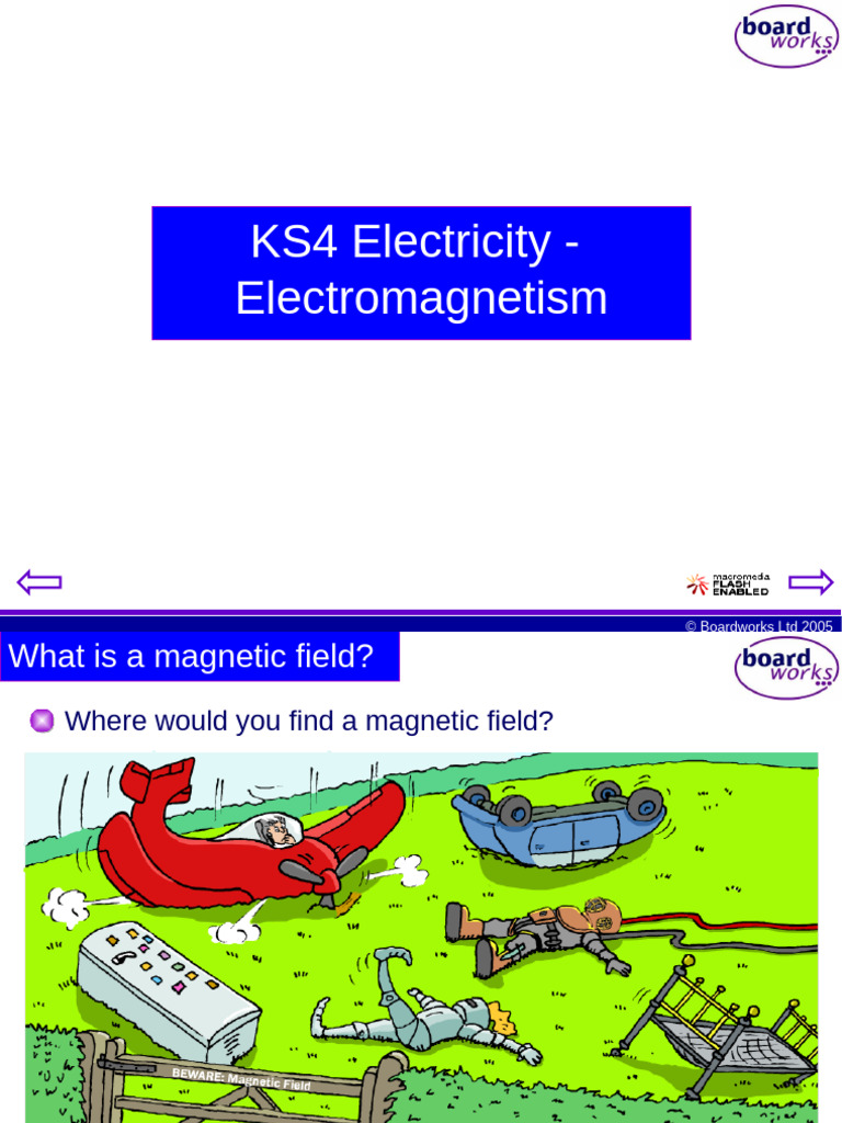 KS4 Electricity - Electromagnetism | PDF | Magnet | Magnetic Field