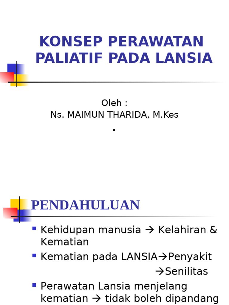 Perawatan - Terminal PADA LANSIA | PDF