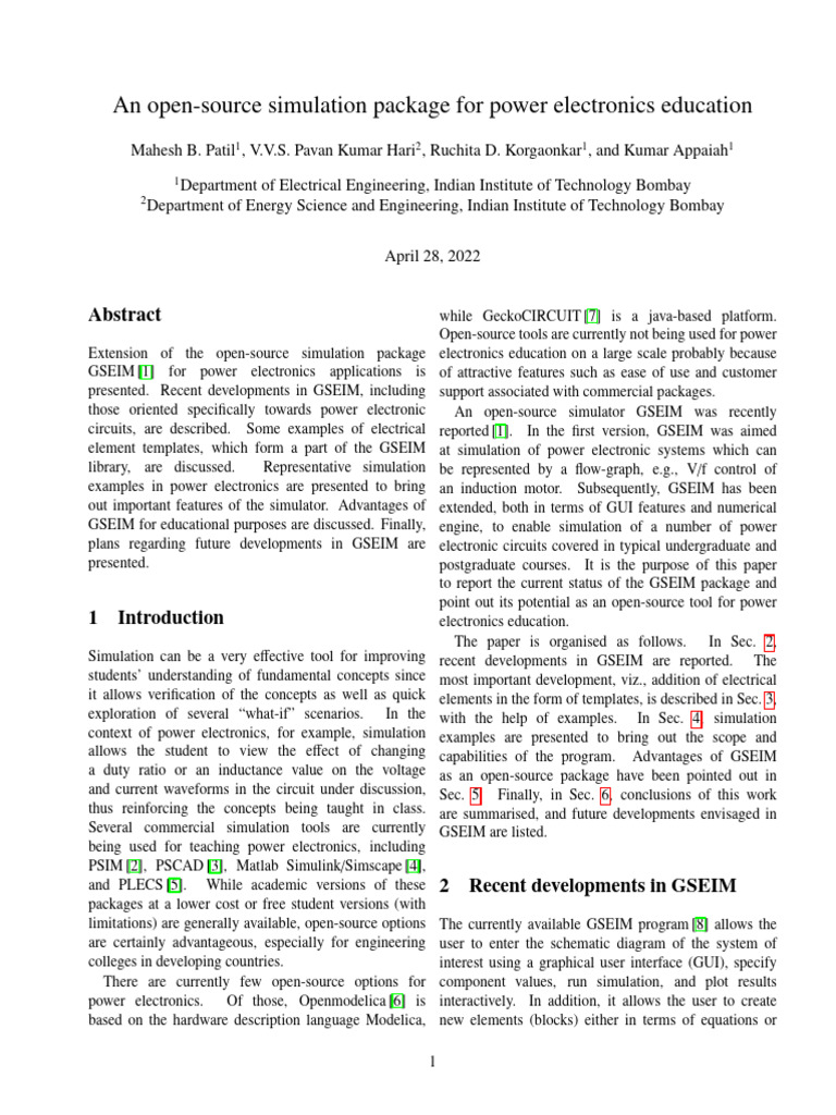 Paper Pe | PDF | Electrical Network | Power Electronics