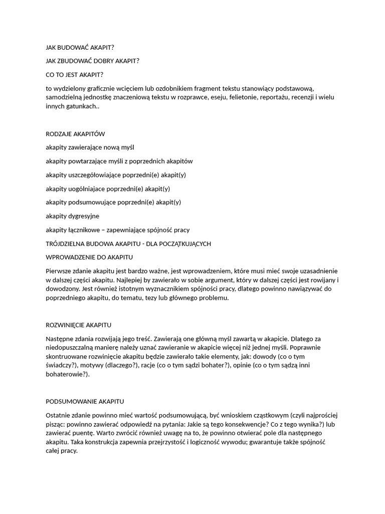 Akapit | PDF
