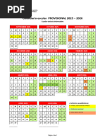 Calendario Escolar UAS 2025-2026 | PDF
