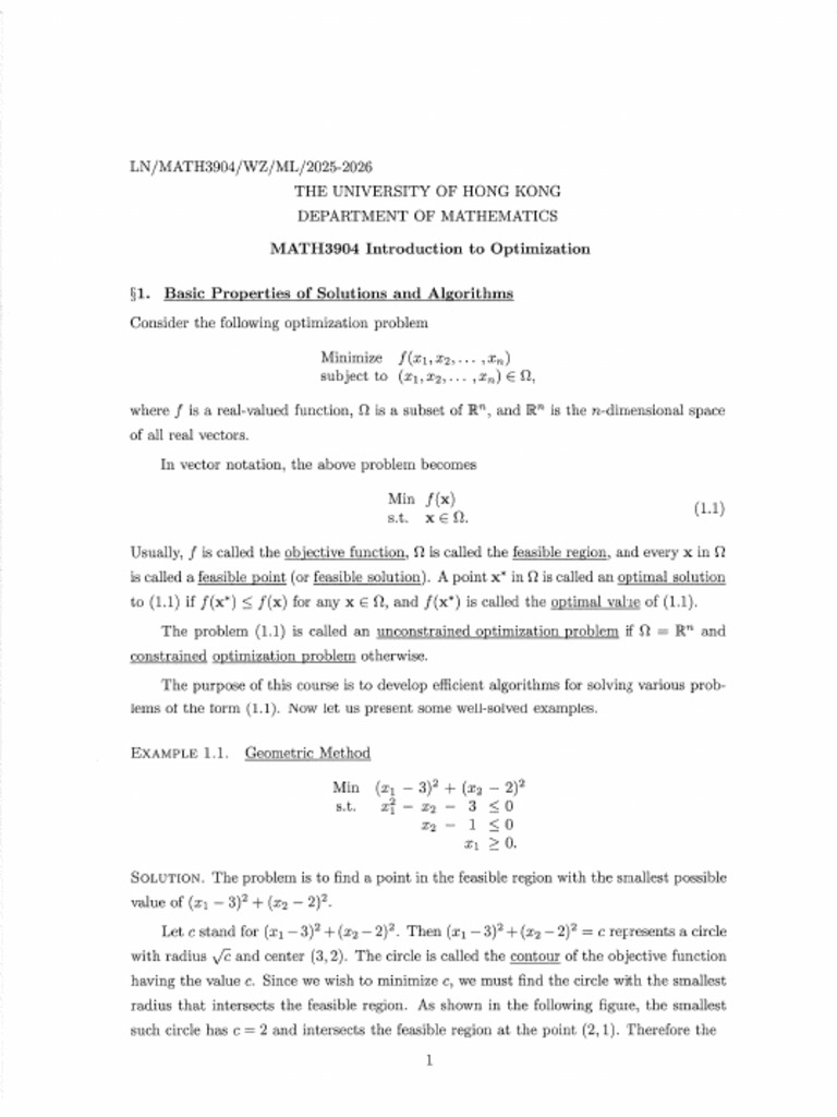 MATH3904 Notes 1 | PDF