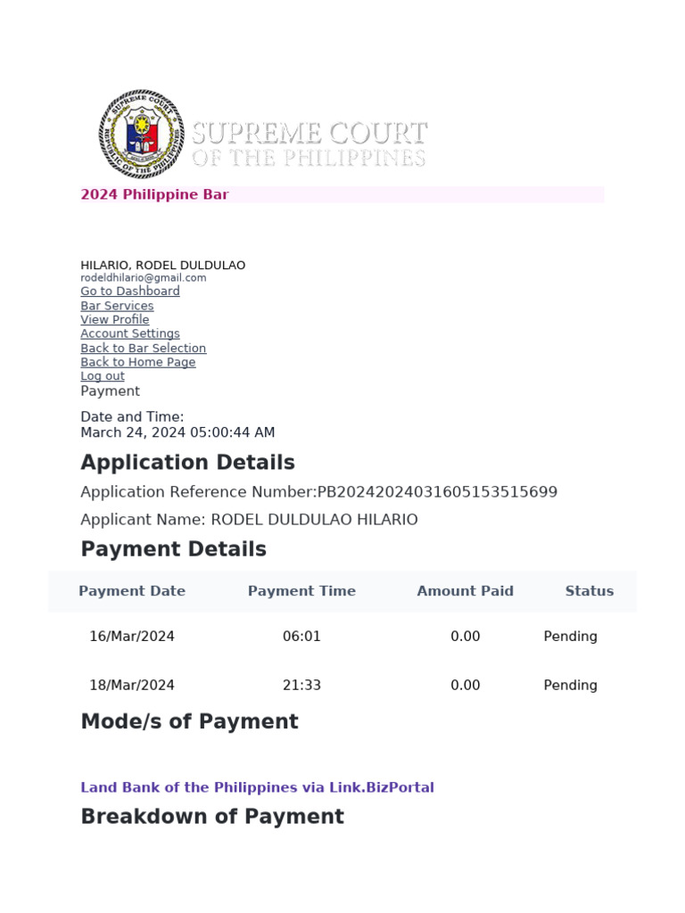 2024 Philippine Bar | PDF