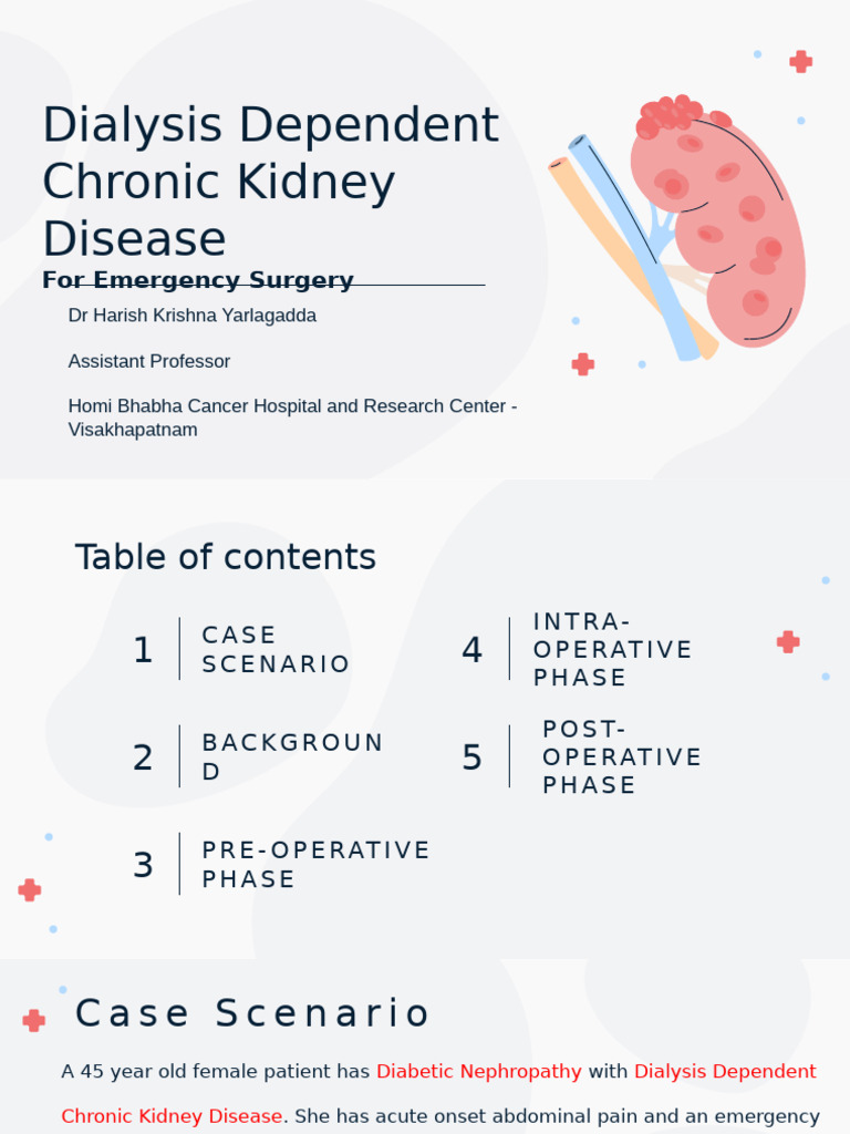Emergency Surgery in CKD Patient Case Study | PDF | Kidney | Chronic ...