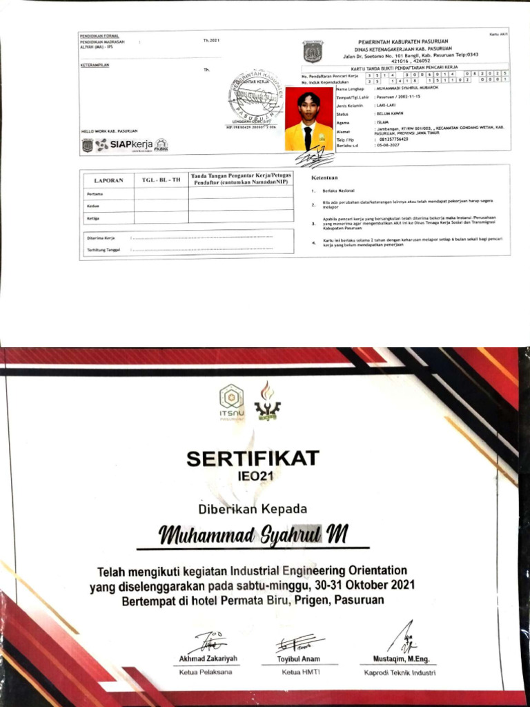 Sertifikat Muhammad Syahrul Mubarok - Compressed | PDF