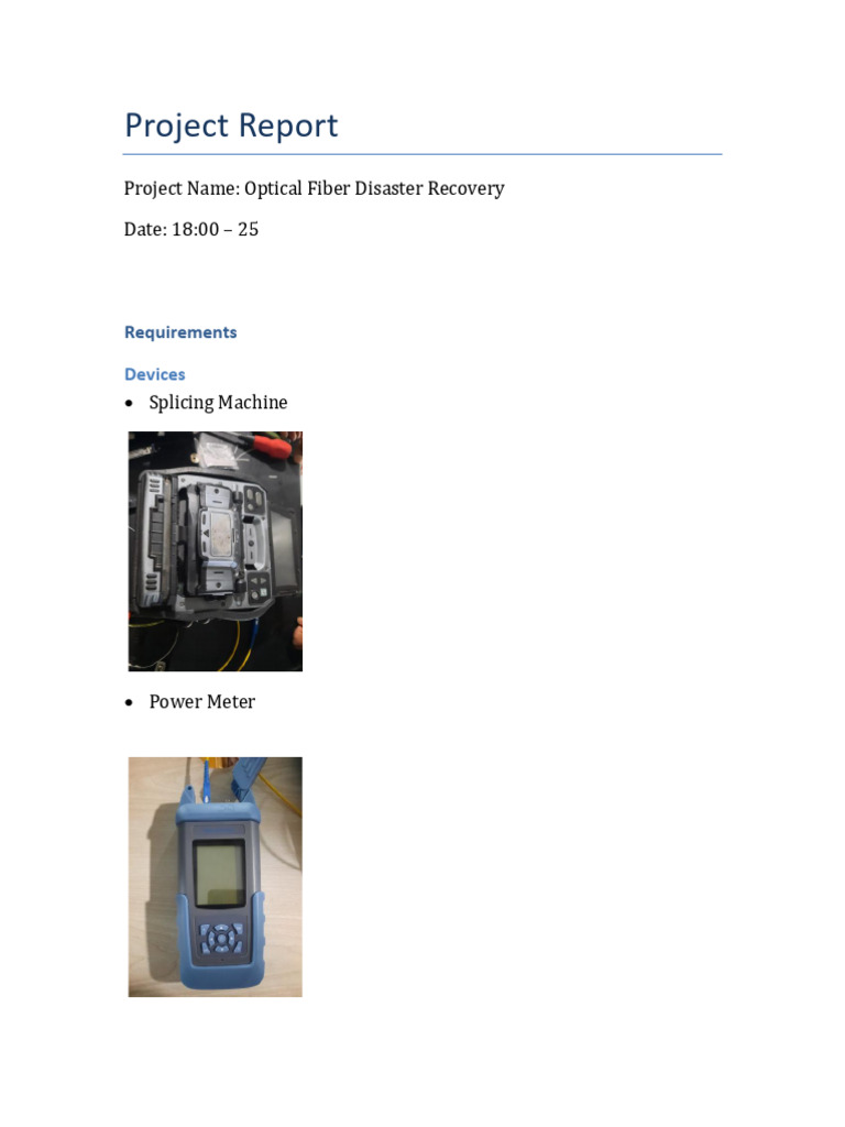 Optical Fiber Project Report | PDF