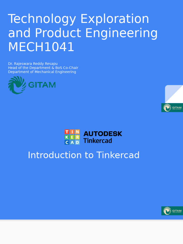 TinkerCad - Introduction | PDF