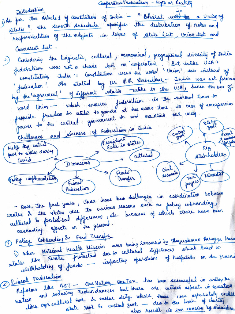 Cooperative Federalism | PDF