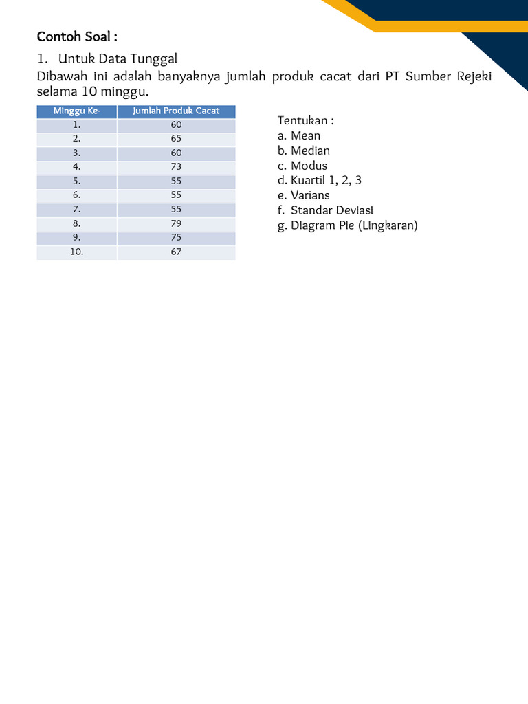 Analisis Statistik Produk Cacat dan Kain | PDF