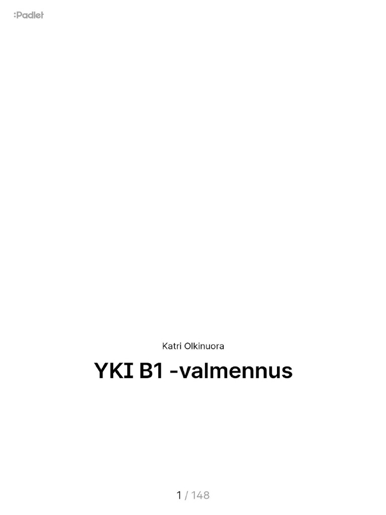 YKI B1 - Valmennus-Slideshow | PDF