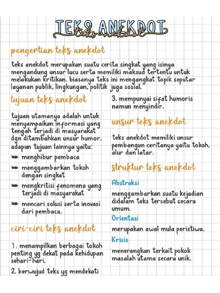 Teks Anekdot Bahasa | PDF