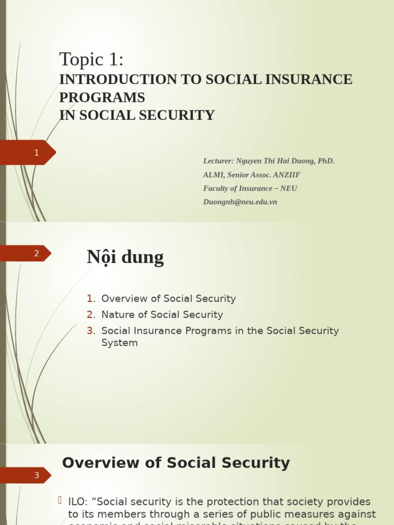 Overview of Vietnam's Social Security System | PDF | Social Insurance ...