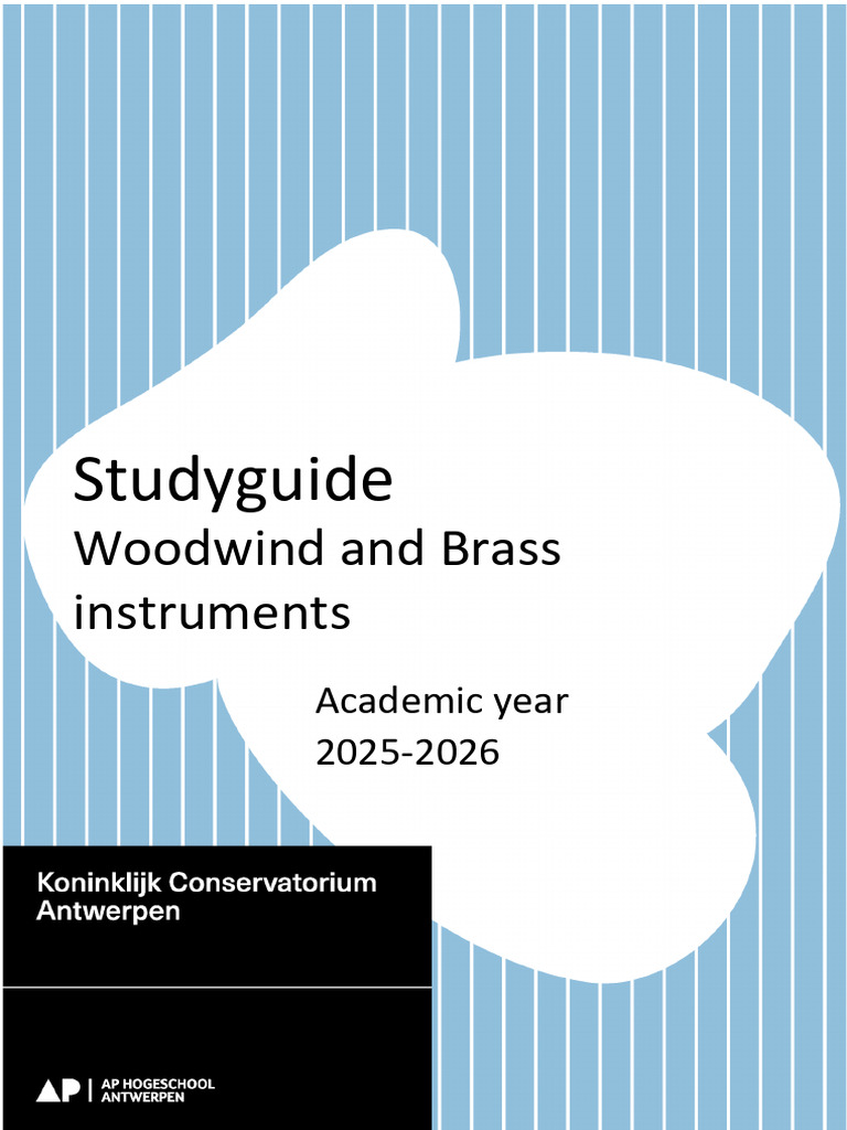 Studyguide Woodwind and Brass 2025-2026 - 0 | PDF | Educational ...