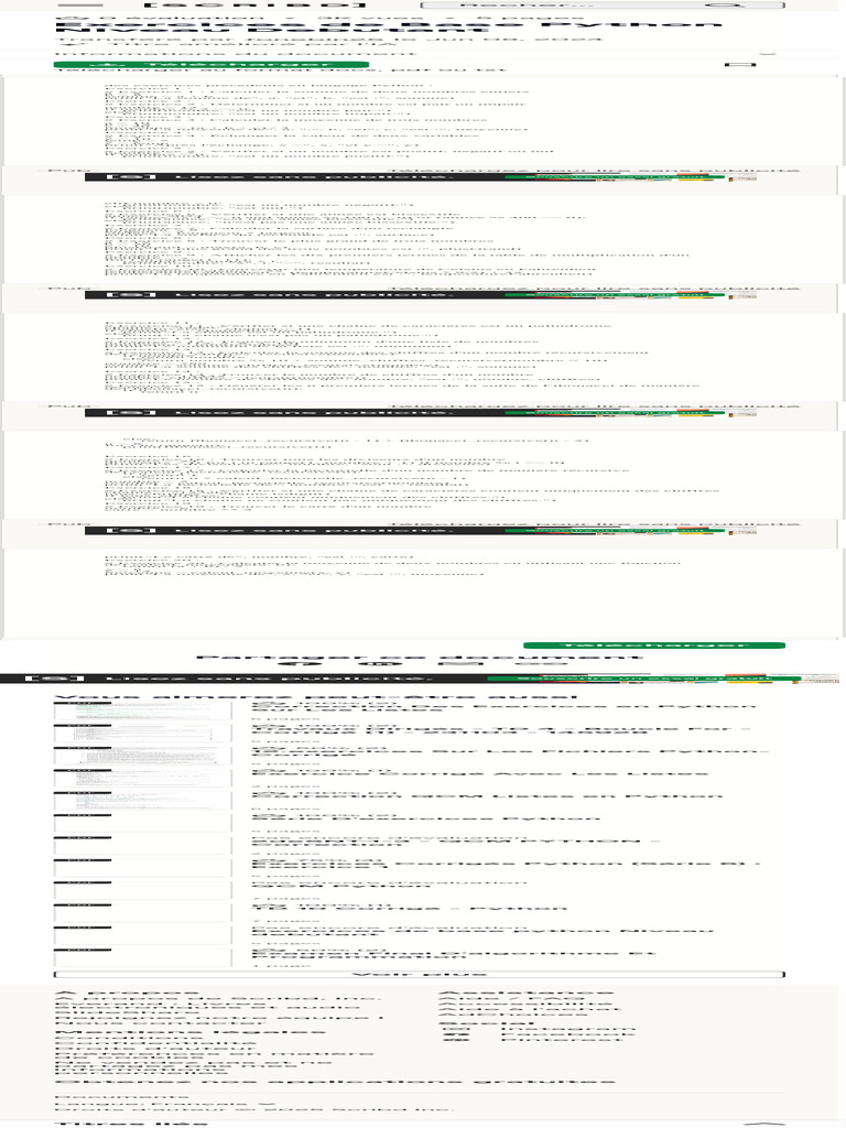 Exercices de Base Python Niveau Debutant PDF Mathématiques ...
