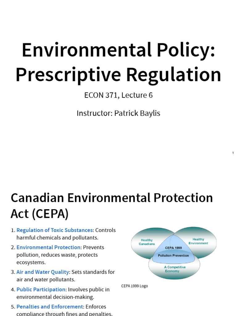 Understanding Prescriptive Regulation | PDF | Emission Standard | Pollutant
