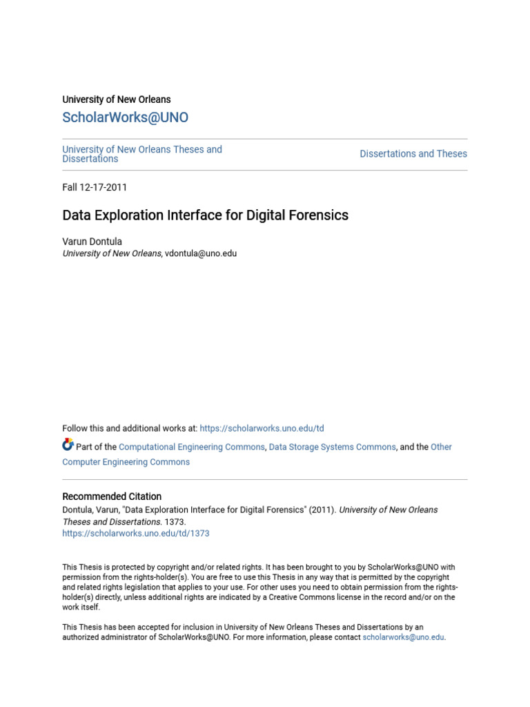 Data Exploration Interface for Digital Forensics | PDF | Visualization ...