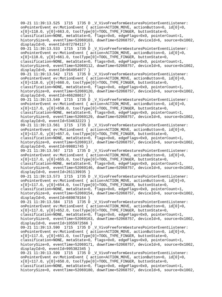 Log | PDF | Android (Operating System) | Operating System Technology