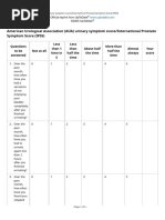 PUF Scale for Interstitial Cystitis | PDF | Urinary Tract Infection ...